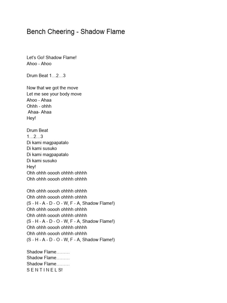 Bench Cheering | PDF