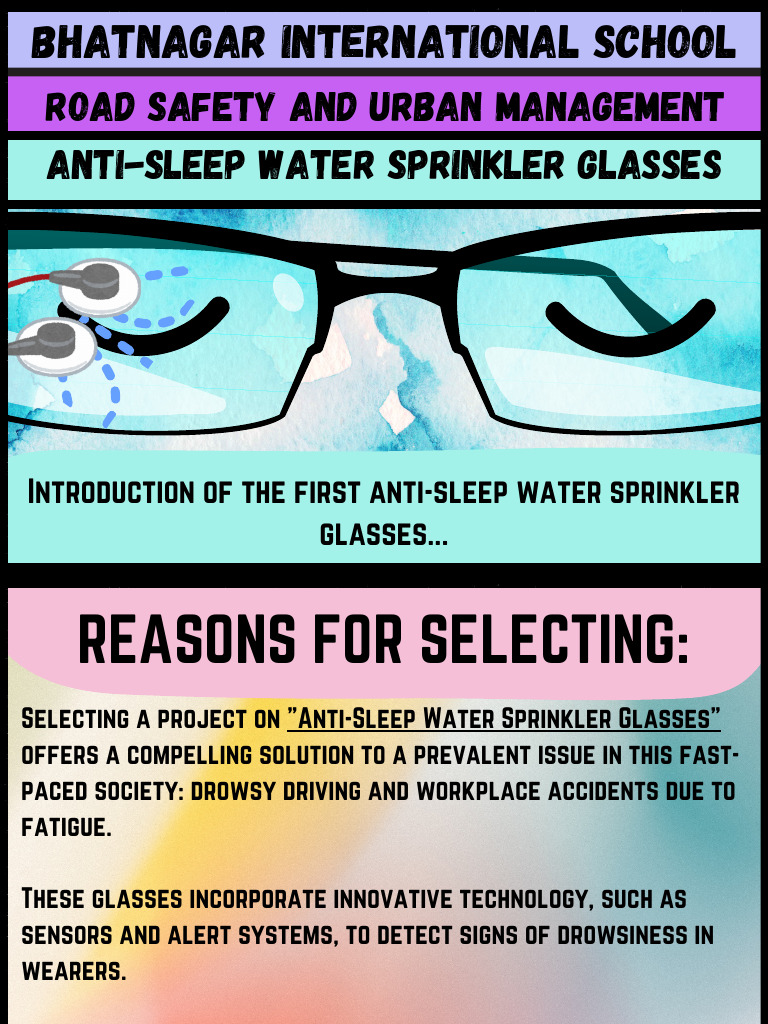Anti-Sleep Water Sprinkler Glasses | PDF | Traffic Collision | Decision ...
