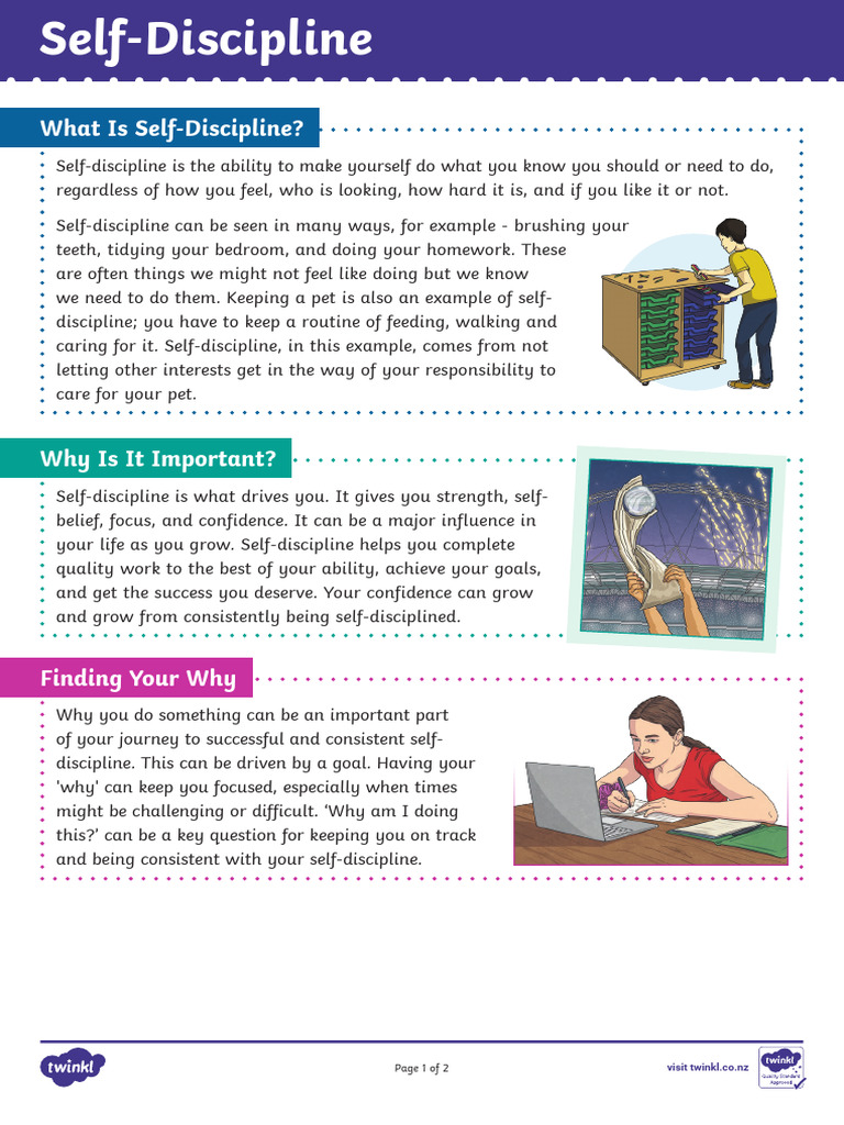 Understanding Self-Discipline for Students | PDF | Disciplines | Social ...