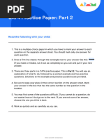 Year 7 CAT4 Practice Questions | PDF