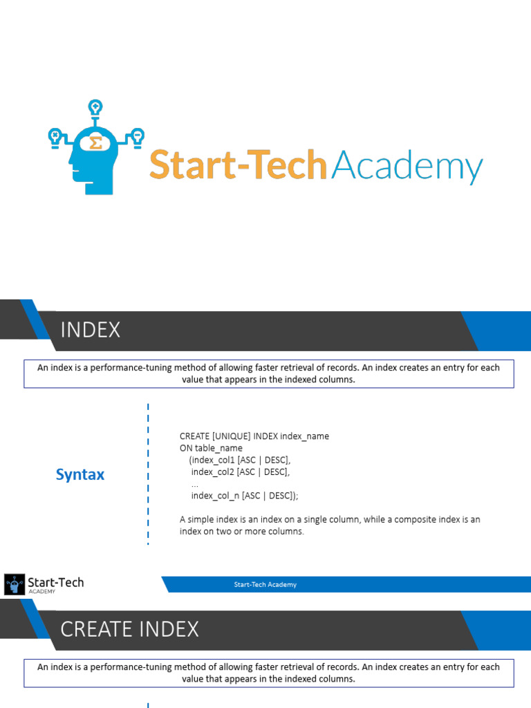 Lecture 33 INDEX | PDF | Database Index | Computer Programming Lecture 33 INDEX | PDF | Database Index | Computer Programming