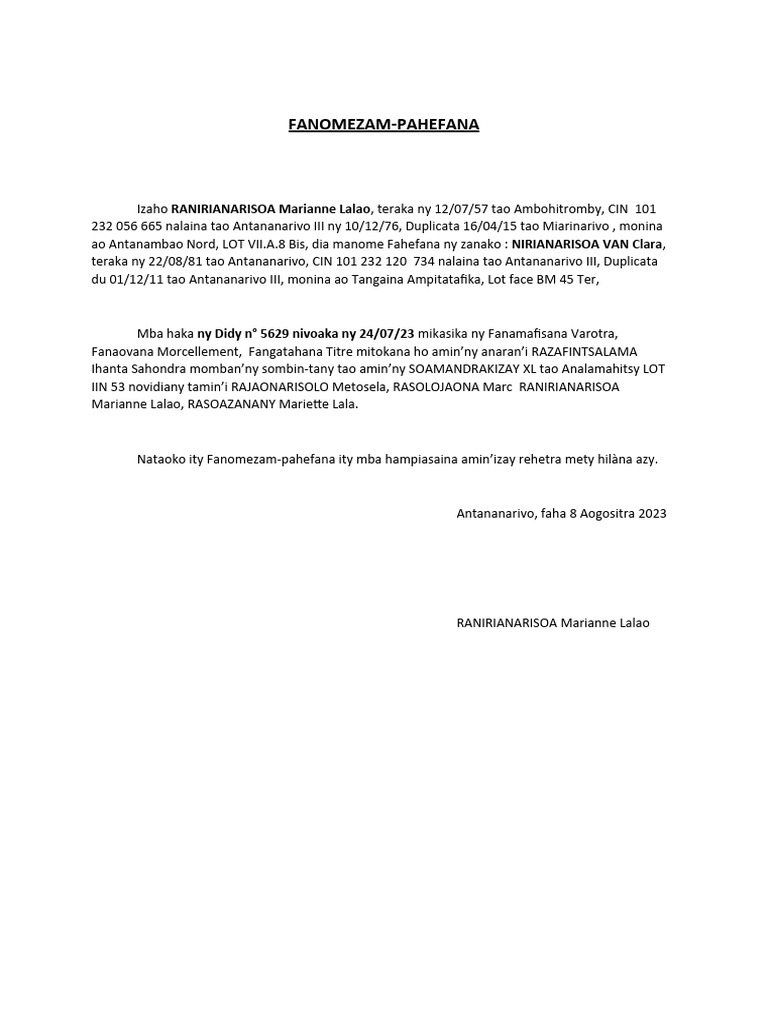 Procuration | PDF