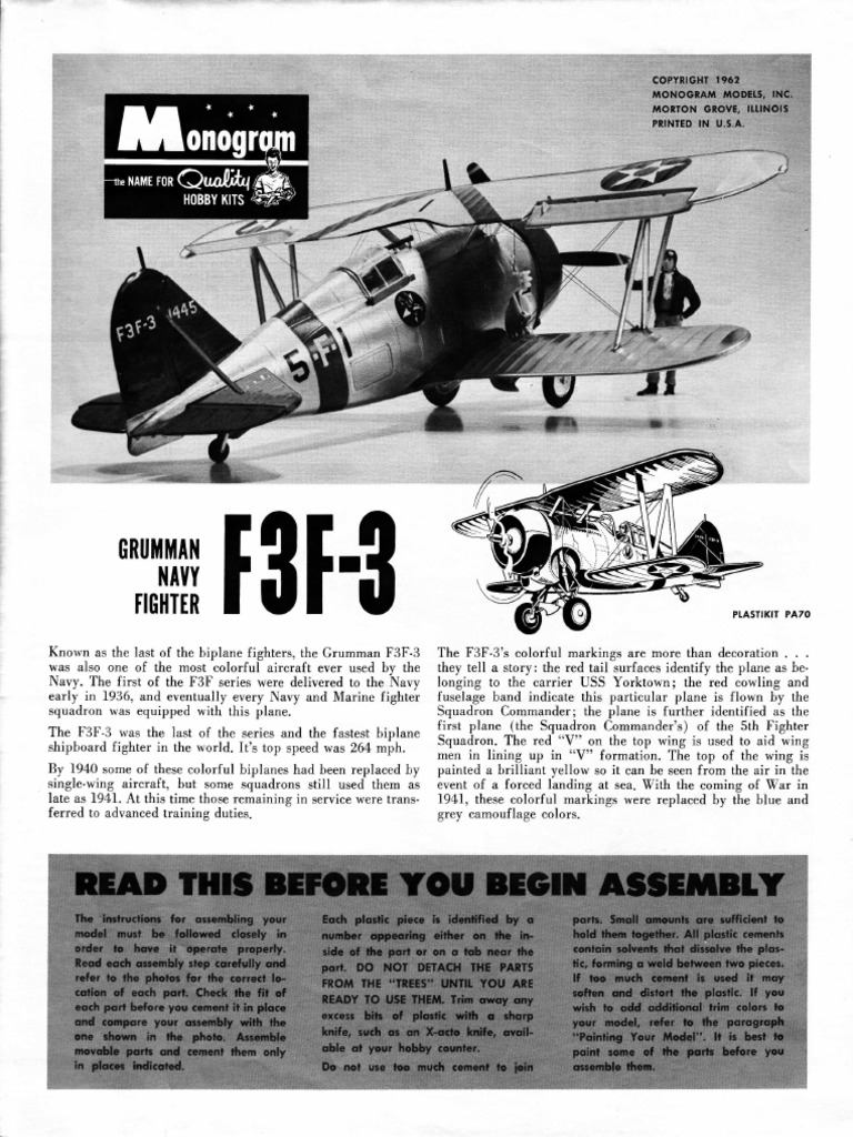 Grumman Instructions 1962 | PDF | Naval Aviation | Aircraft Configurations