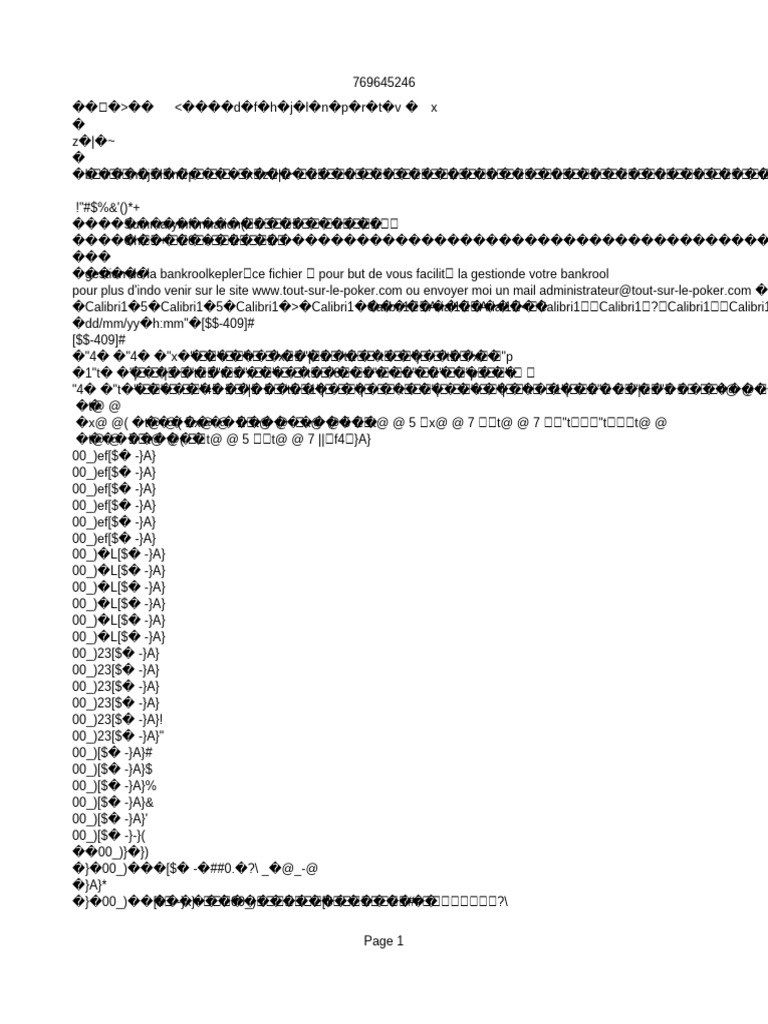 Bankroll Vierge | PDF