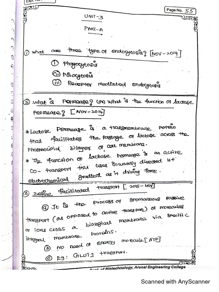 Unit 3 Cell Biology | PDF