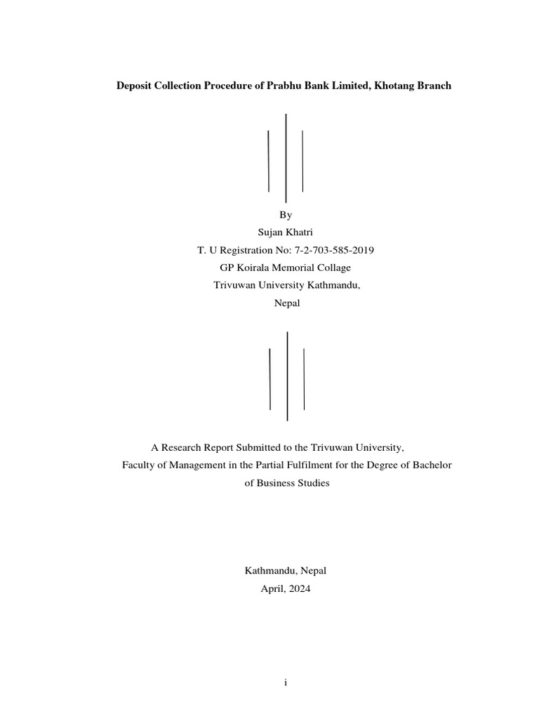 Sujan Khatri Final Report PDF | PDF | Banks | Methodology