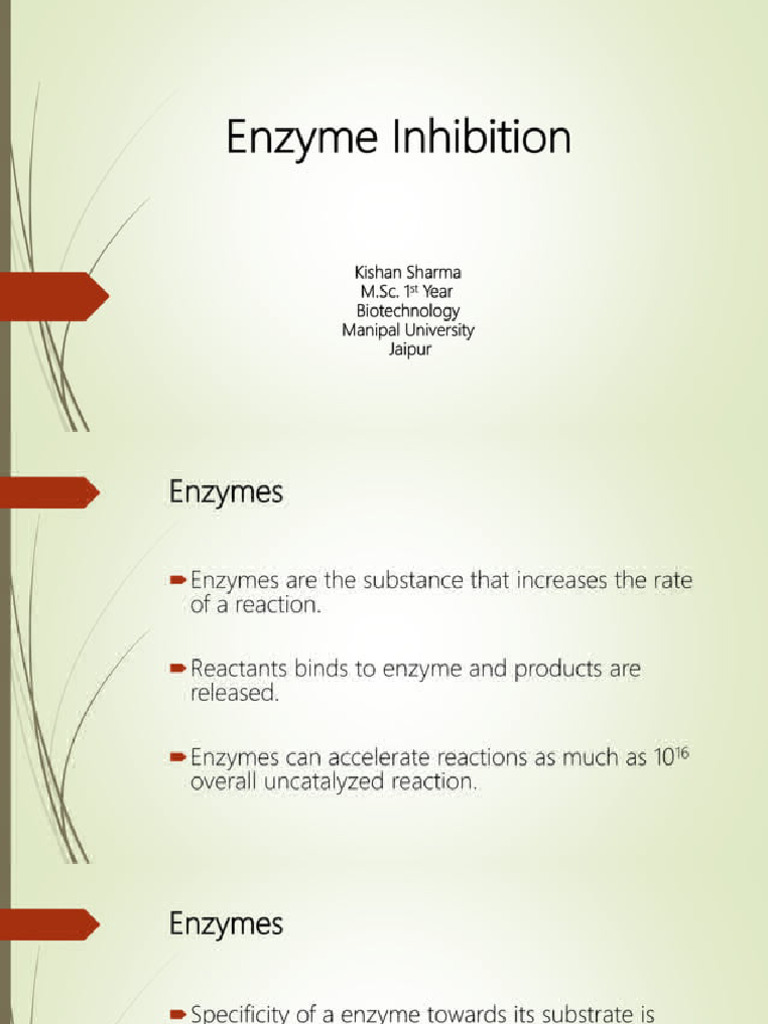Enzyme Inhibition AND ITS TYPES | PDF