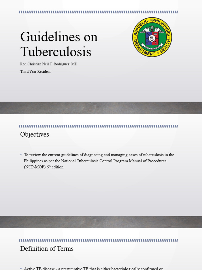Guidelines On Tuberculosis | PDF | Tuberculosis | Immunology