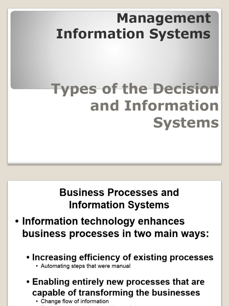Module 2 MIS | PDF | System | Information Technology