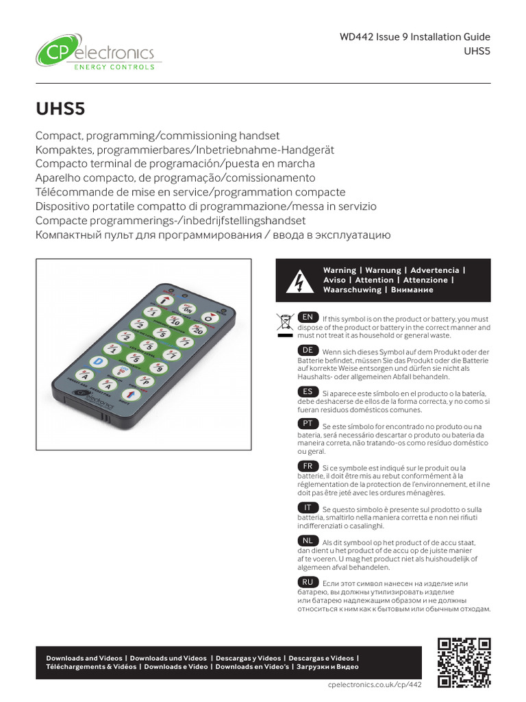 Mando UHS5-Guia de Instalación | PDF