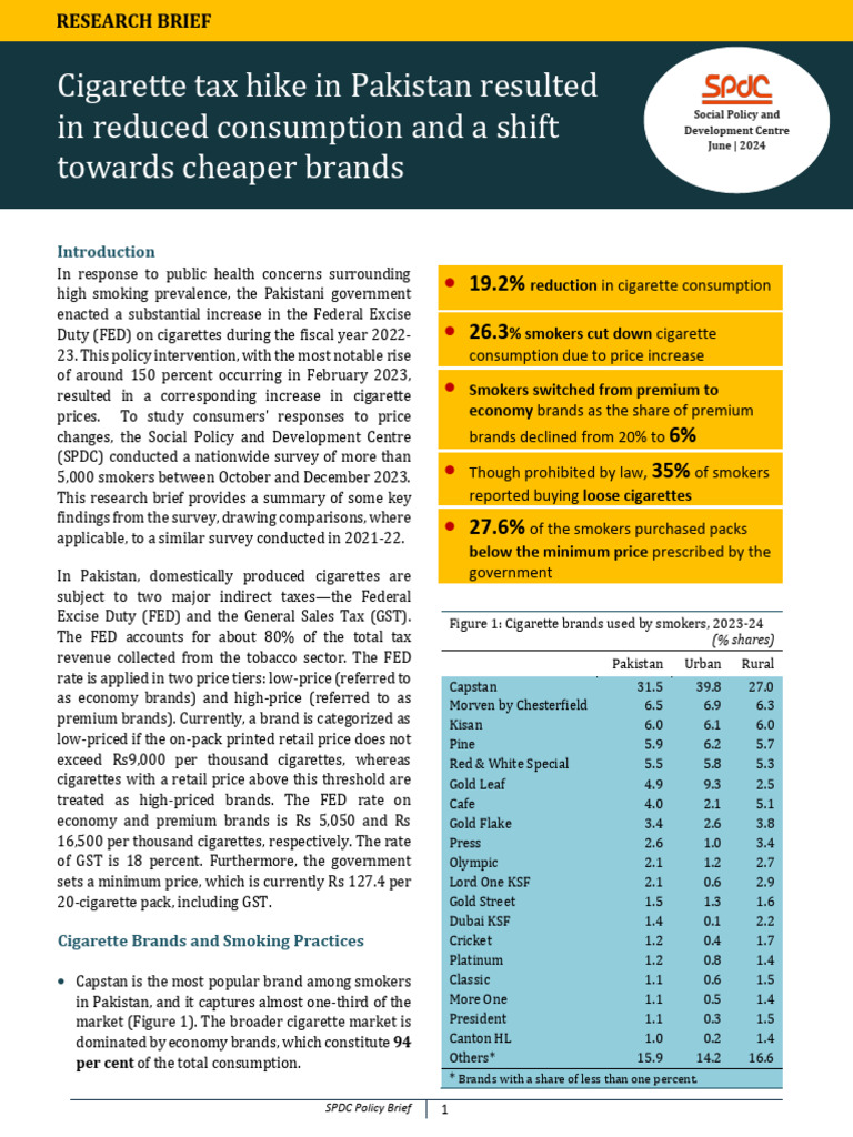 SPDC - PB - Smokers Survey - 2023-2024-Final | PDF | Tobacco Smoking ...