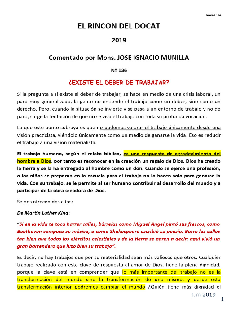 Docat 136 | PDF | Amor | Dios