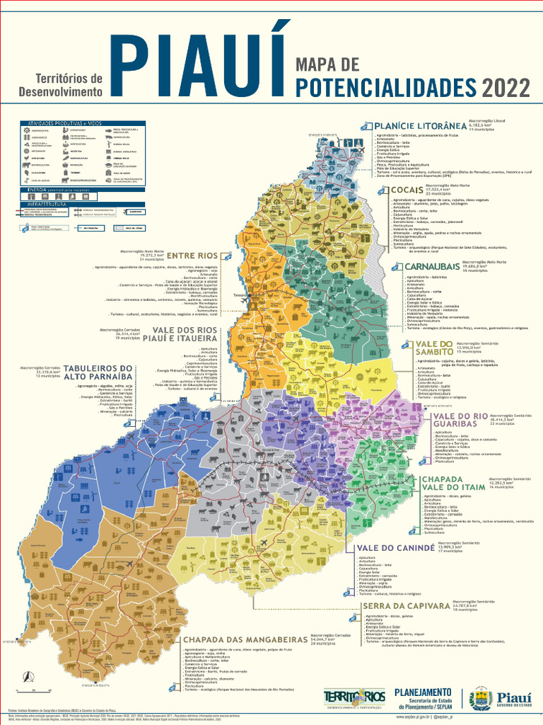 Mapa Do Piaui 2022 | PDF