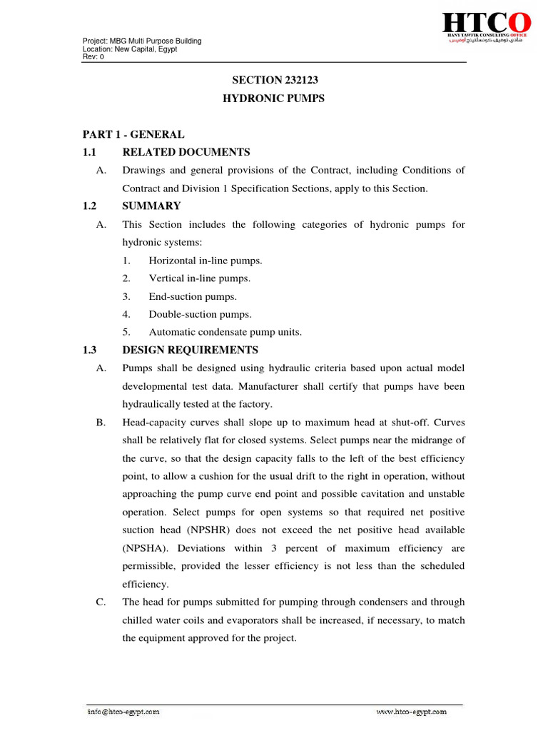 232123-Hydronic Pumps | PDF | Pump | Bearing (Mechanical)