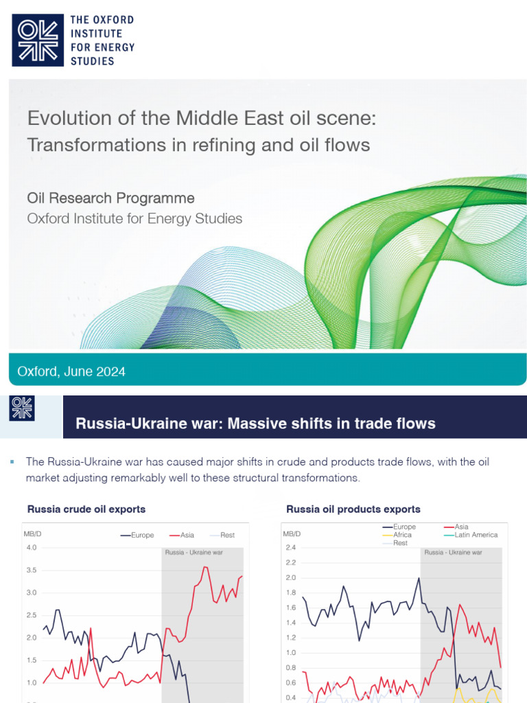 OIES Presentation - Evolution of The Middle East Oil Scene | PDF | Oil ...