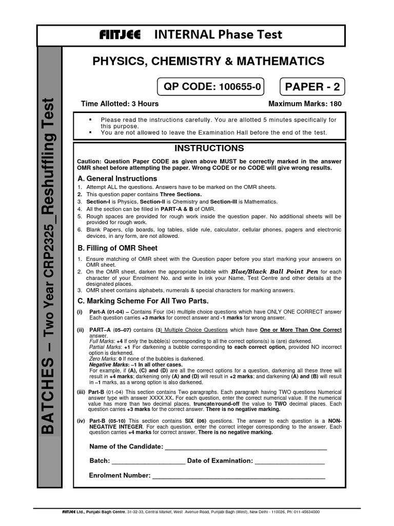 Paper 2 - Set A | PDF | Force | Acceleration