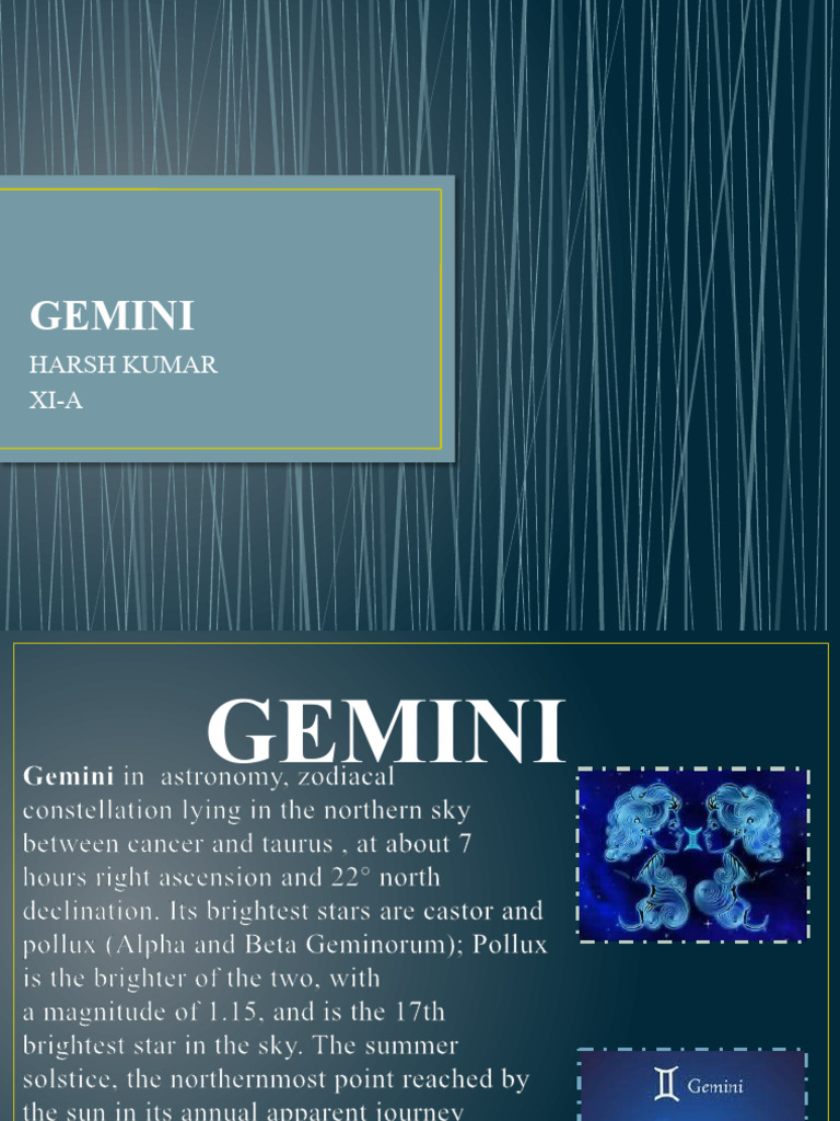 Gemini Constellation and Mythology | PDF | Young Adult | Classics