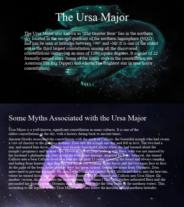 Ursa Major: Myths and Constellation Facts | PDF