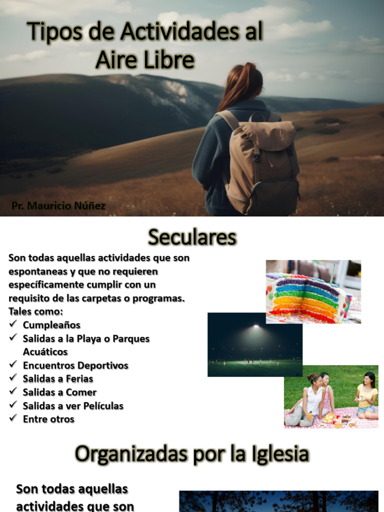 Actividades al Aire Libre: Tipos y Propósitos | PDF | Cámping
