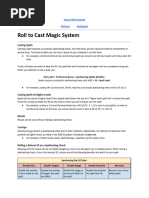 Spell Casting Classes Full Caster Spell Sheet | PDF | Fantasy ...