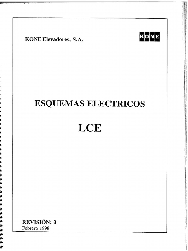 Kone esquemas eléctricos LCE | PDF