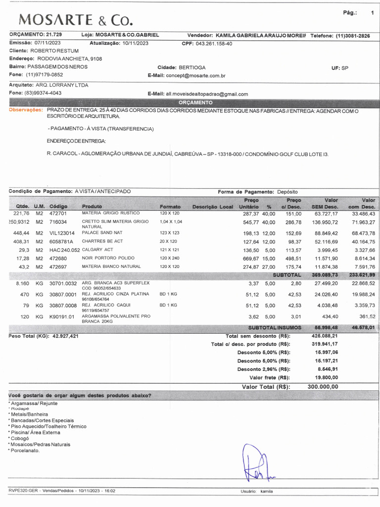 Roberto Restum - Pisos - 000443 | PDF