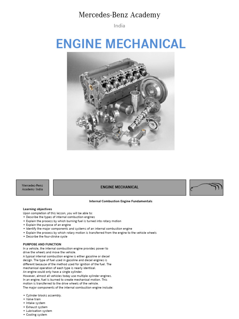 Engine Note | PDF | Internal Combustion Engine | Piston