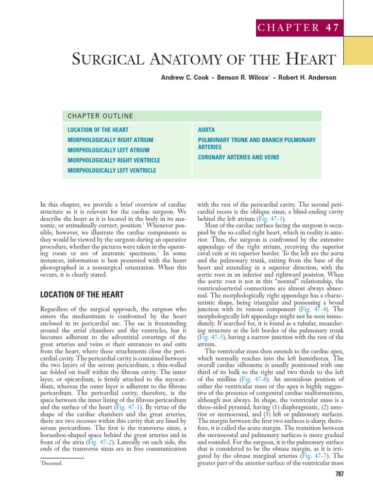 Sabiston and Spencer Surgery of The Chest, 9th Edition Ch.47 | PDF ...