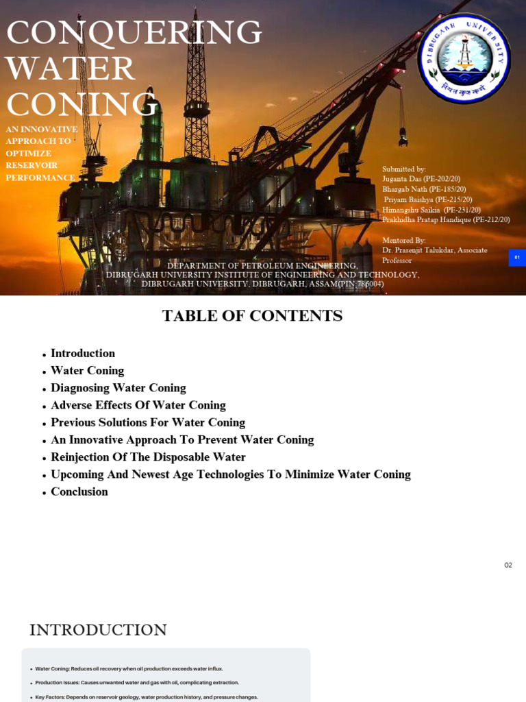 Water Coning | PDF | Petroleum Reservoir | Extraction Of Petroleum