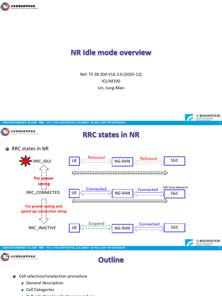 NR Idle Mode and Cell Selection Overview | PDF | Information ...