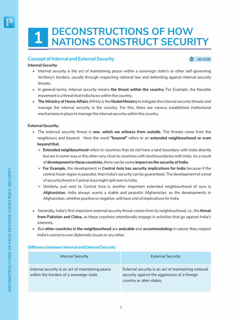 Prepnote - Internal Security | PDF | International Security ...