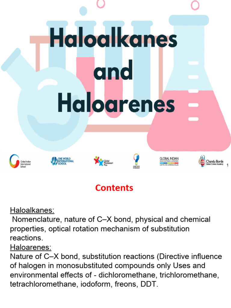 Halo Alkanes and Halo Arenes (Autosaved) | PDF | Chemical Reactions | Chirality (Chemistry)