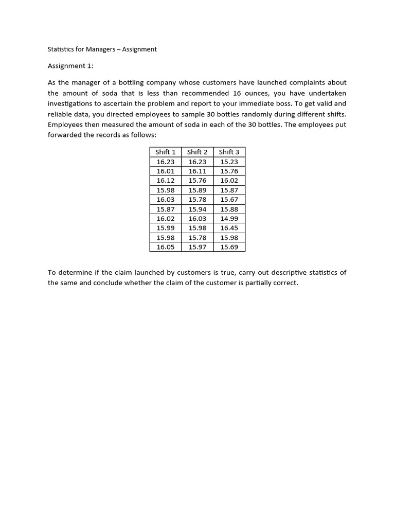 Assignment 1 RM | PDF