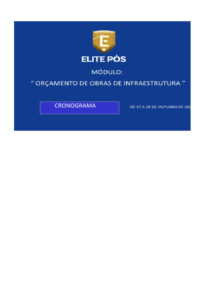 Exerc Cronograma | PDF