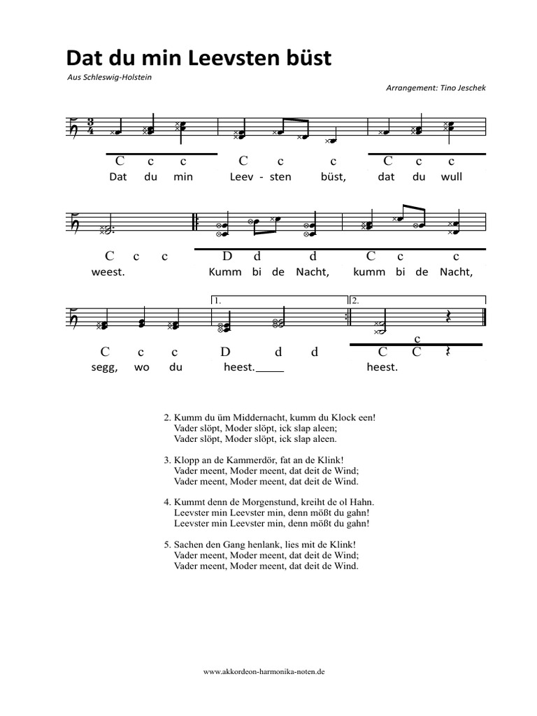SH1-0080 Dat Du Min Leevsten Bist | PDF