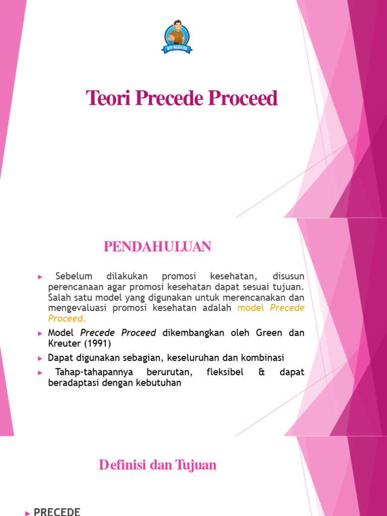 Pertemuan 8 - Teori Dan Contoh Model Precede Proceed | PDF