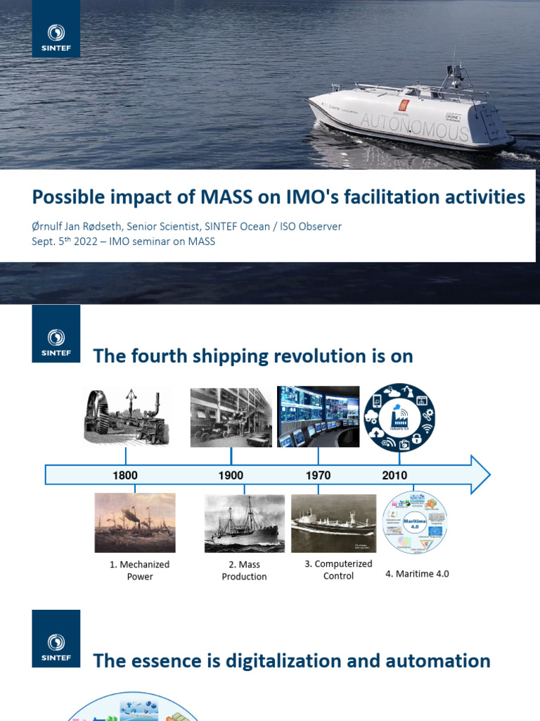 04_Possible impact of MASS on IMO facilitation activities | PDF | Computing
