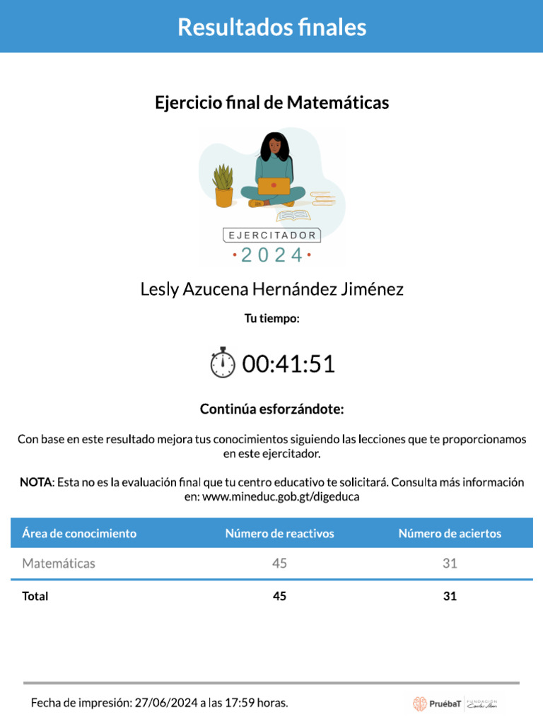 Prueba T Mate. 2 | PDF