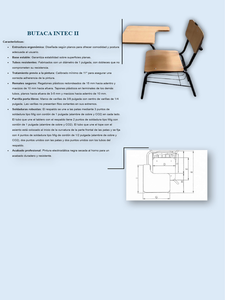 Butaca Intec II | PDF | Remache | Cobre