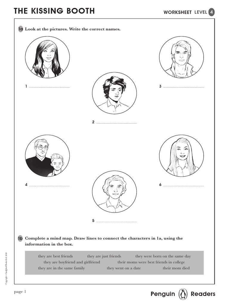 PR The Kissing Booth Worksheet LR2 | PDF