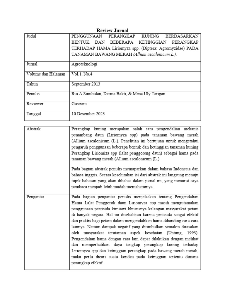 PENGGUNAAN PERANGKAP KUNING BERDASARKAN BENTUK DAN BEBERAPA ...