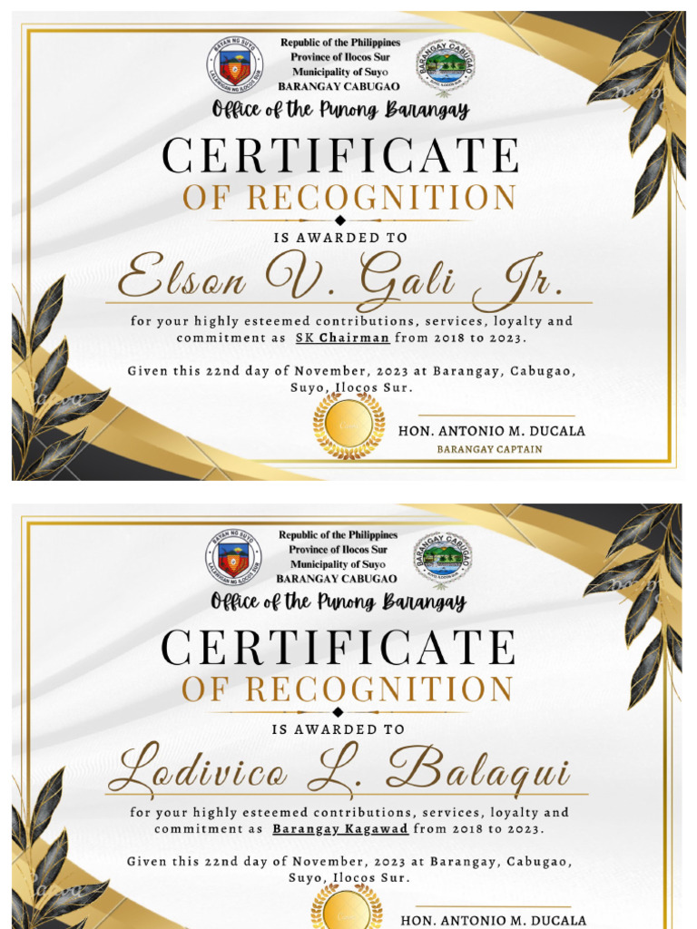 Certificates | PDF
