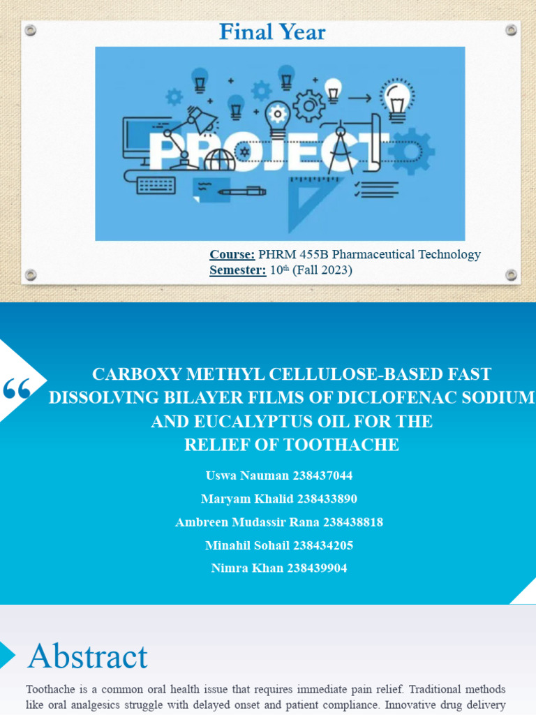 Carboxy Methyl Cellulose-Based Fast Dissolving Bilayer Films of ...