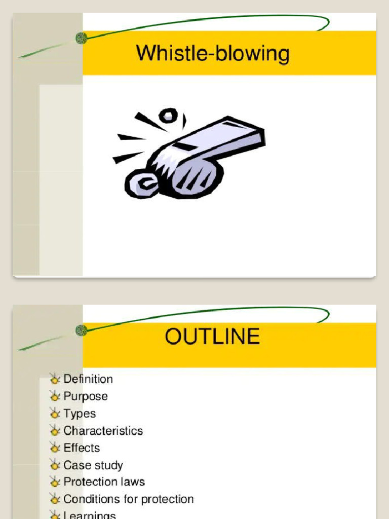Whistle Blowing | PDF