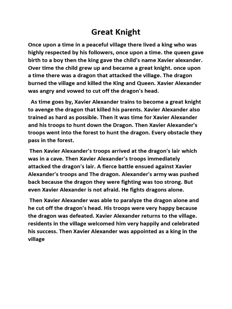 Xavier Alexander: The Dragon Slayer | PDF