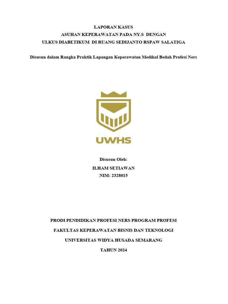 KMB - LK Ulkus Diabetikum - Ilham Setiawan | PDF | Kesehatan Holistik