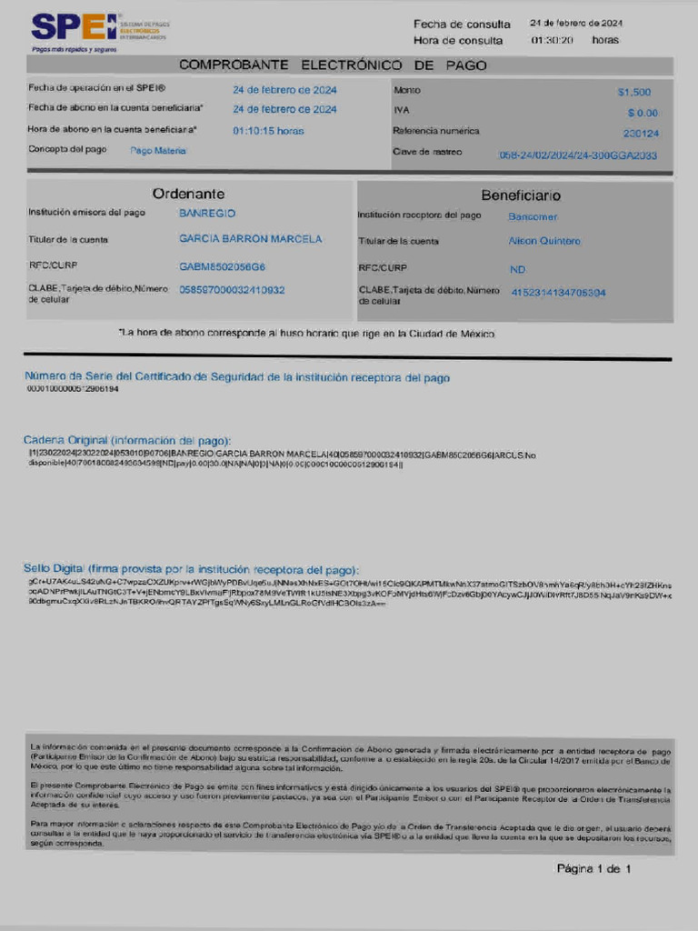 Comprobante Editable | PDF | Tecnología bancaria | Pagos