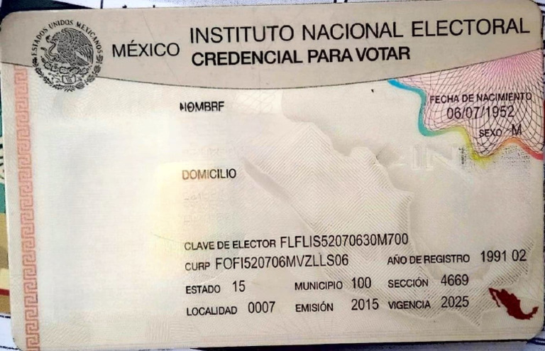 Credencial INE: Datos de Votante México | PDF