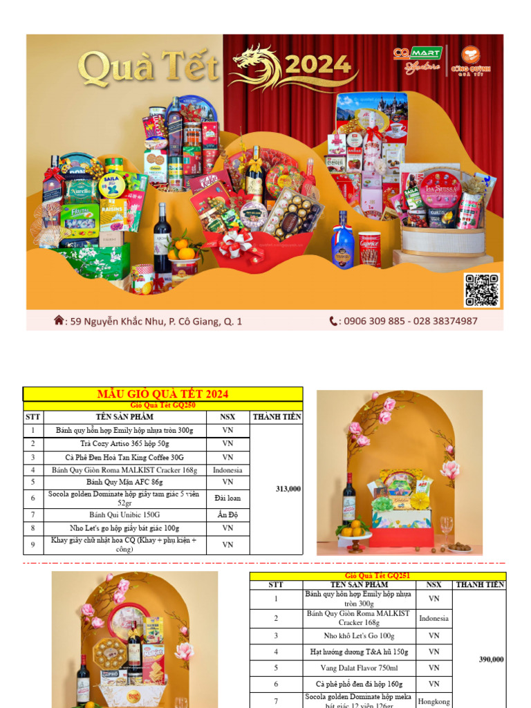 (Qua Tet Cong Quynh 2024) - Catalouge Gio Qua Tet VS 09.12 | PDF