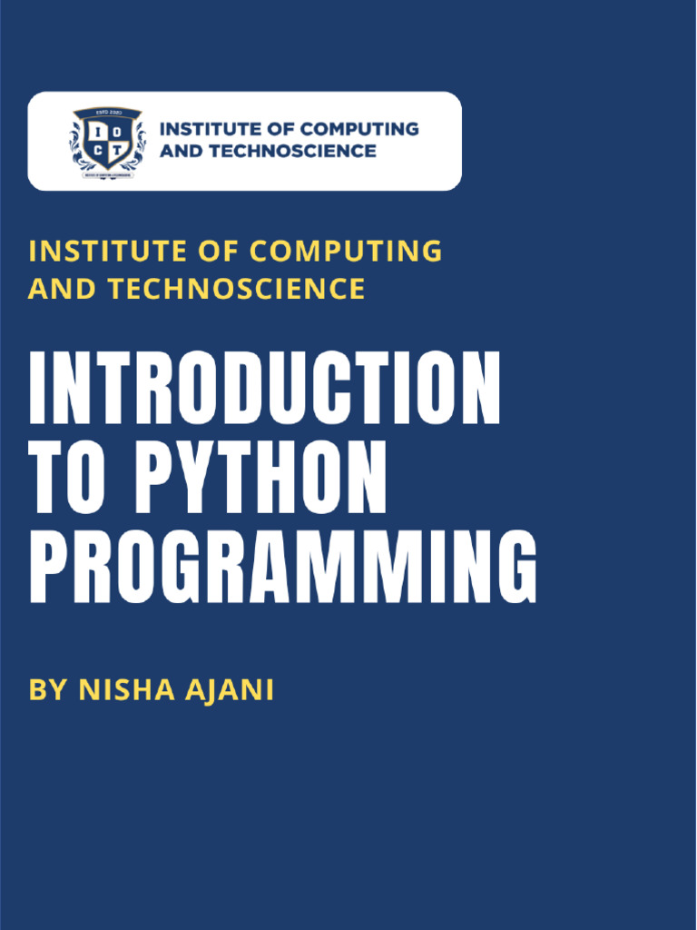 Python Ebook 1 Download Free Pdf Control Flow Python Programming Language